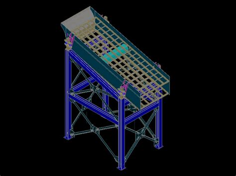 Vibrating Screen In 3d In Autocad Cad Download 733 32 Kb Bibliocad