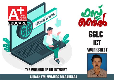 Aplus Educare Sslc Ict First Bell Chapter 7 Worksheet Class 19 [em And Mm]