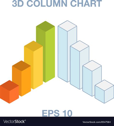 3d Column Charts Royalty Free Vector Image Vectorstock 3d Column Charts Royalty Free Vector Image Vectorstock