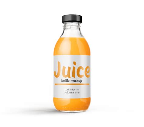 Free Orange Juice Bottle Mockup Psd Mockuptree