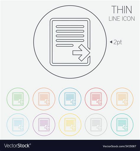 Export File Icon File Document Symbol Royalty Free Vector