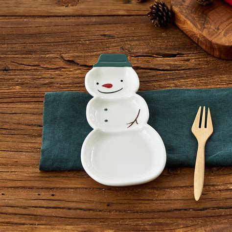 L 초록모자 쓴 눈사람 간식접시nk9123015 이랜드몰