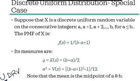 Solved Discrete Uniform Distribution Special Case Suppose Chegg Com