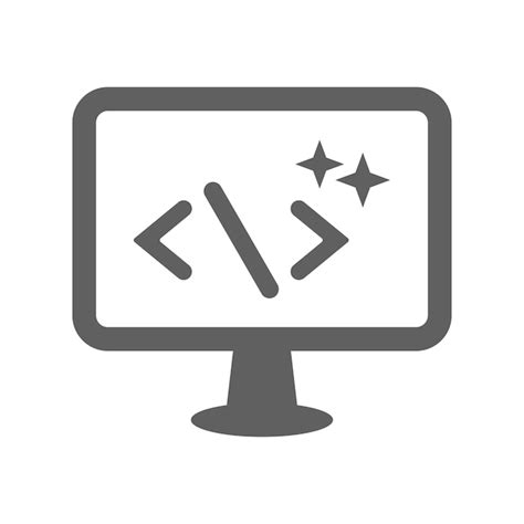 Premium Vector Clean Code Icon Gray Vector Graphics