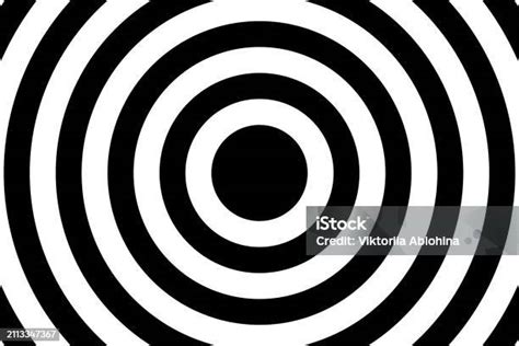 흑인과 백인 동심원 배경입니다 목표 조준 고충 진원지 태양 버스트 레이더 물결 모양 수중 음파 탐지기 소용돌이 무선 신호 배너 간단한 벡터 일러스트레이션 벡터에 대한 스톡