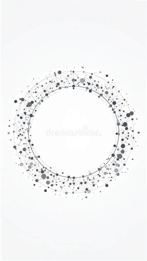 Abstract Circular Technology Frame With Global Network Of Connected