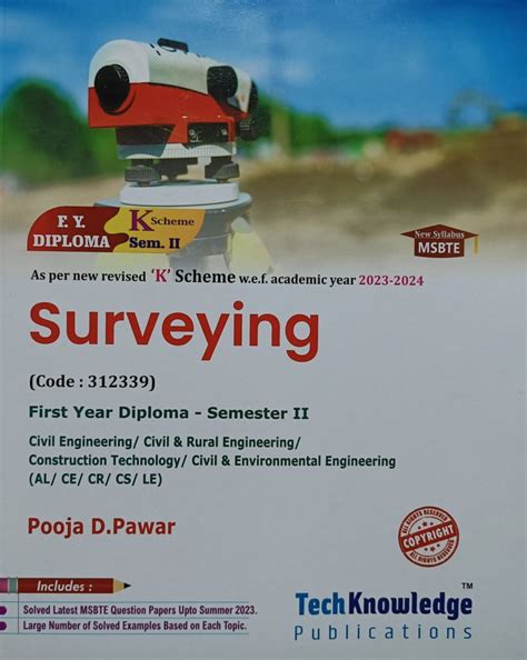 Techknowledge Surveying Msbte ‘k Scheme Fy Diploma Sem 2 Bookwalas