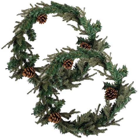 Home Decor Christmas Pine Cone Wreath Set Of 2 40cm Shop Today Get