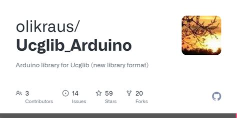 Github Olikraus Ucglib Arduino Arduino Library For Ucglib New