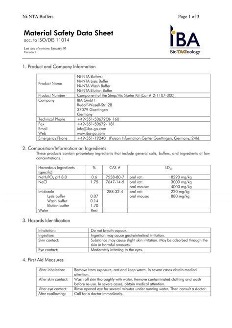 Msds Fin 2 1107 Ni Nta Buffers