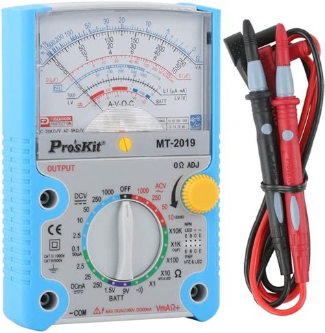Proskit Mt 2019 Protective Function Analog Multimeter Safety Standard Professional Ohm Test