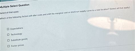 Solved Multiple Select QuestionSelect All That ApplyWhich Of Chegg Com