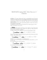 Additional Exercises Solutions Pdf IEOR E Spring Other Exercises Solutions