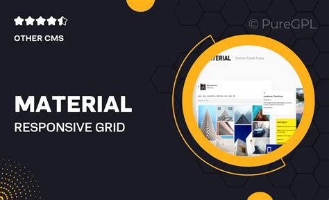 Material Responsive Grid Tumblr Theme