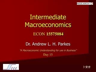 PPT Intermediate Macroeconomics PowerPoint Presentation Free Download ID