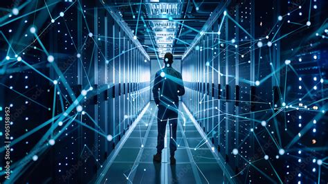 Businessman With Virtual Cyber Security Technologybusinessman Protecting Personal Datavirtual