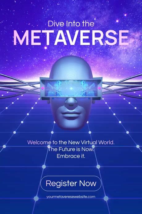 Plantilla De De Póster De Video Metaverso Postermywall