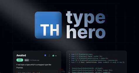 Typehero All You Need To Become A Typescript Menace Rhypeurls