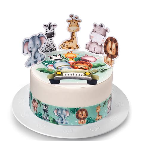 ΖΩΑΚΙΑ ΖΟΥΓΚΛΑΣ ΣΧΕΔΙΟ ΓΙΑ ΤΟΥΡΤΑ ΓΕΝΘΛΙΩΝ Kardasis Decorations