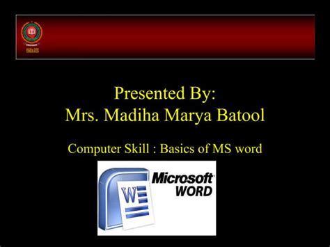 Ms Word Introduction Document For Beginners Pptx Ms Word Introduction Document For Beginners Pptx