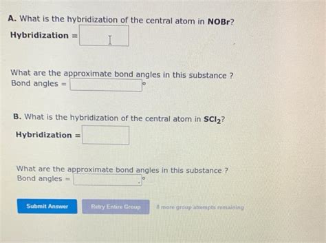 [solved] A What Is The Hybridization Of The Central Atom