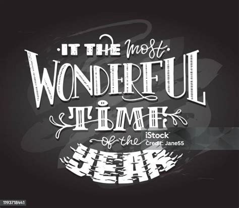 그것은 올해의 가장 멋진 시간 메리 크리스마스 겨울 휴일 귀여운 손으로 그린 낙서 레터링 엽서 12월에 대한 스톡 벡터 아트 및 기타 이미지 Istock