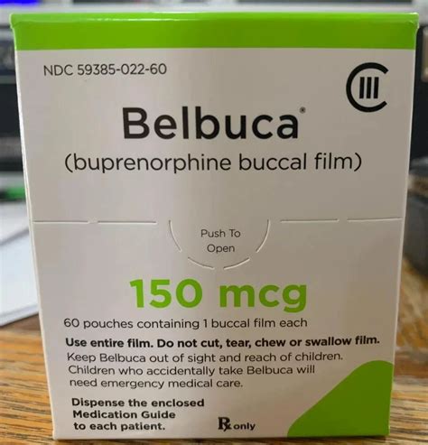 Belbuca Buprenorphine Buccal Film 150mcg For Film Coated At ₹ 3000
