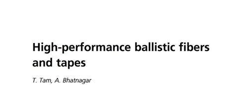 28 Pdfs Of Body Armor Science Direct Articles