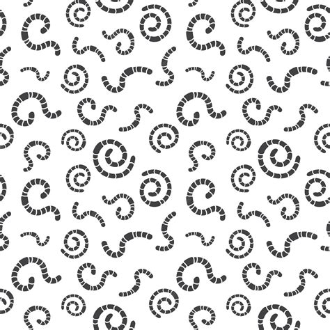 Premium Vector Black Worms Vector Concept Simple Seamless Pattern