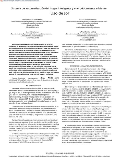 Smartenergyefficienthomeautomationsystemusingiotenes Pdf Internet De Las Cosas