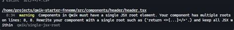 🐞 Eslint Components In Qwik Must Have A Single Jsx · Issue 2701 · Qwikdevqwik · Github