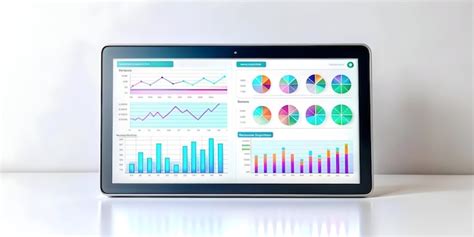 flat glowing abstract marketing dashboard with interactive data streams