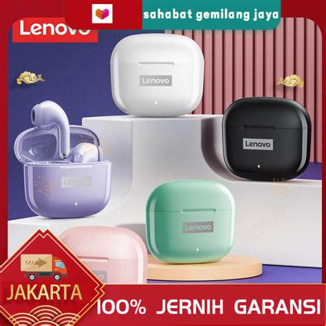 Lenovo Earphone Bluetooth Lp Pro True Wireless Bluetooth Tws Earphone Gaming Noise