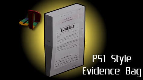 Ps1 Style Evidence Bag By Pepperonijabroni