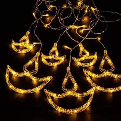 Finger Three 12 Diya 138 Led Curtain String Lights For Decoration