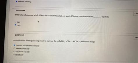 Solved Stratified Sampling Questions If The Value Of