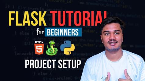 How To Setup A Flask Project Flask Tutorial For Beginners Youtube