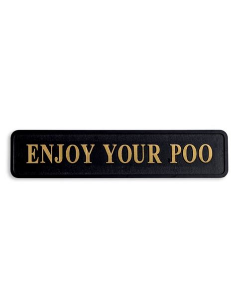 Wall Sign Enjoy Your Poo” Obrien
