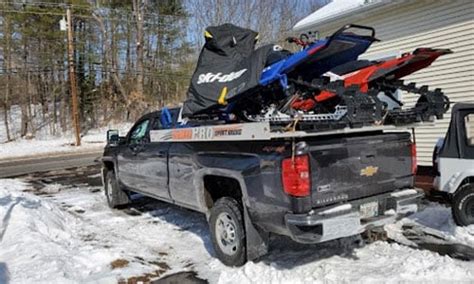 Teliscoping Snowmobile Ramps Black Ice Tri Fold Snowmobile Ramps