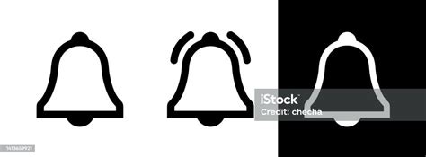 벨 아이콘 설정 웹 사이트 앱 Ui에 대한 알림 기호입니다 Brand Name Online Messaging Platform에