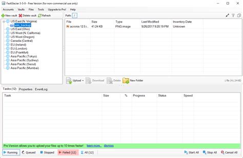 Fastglacier 359 Free Amazon Glacier Client For Windows