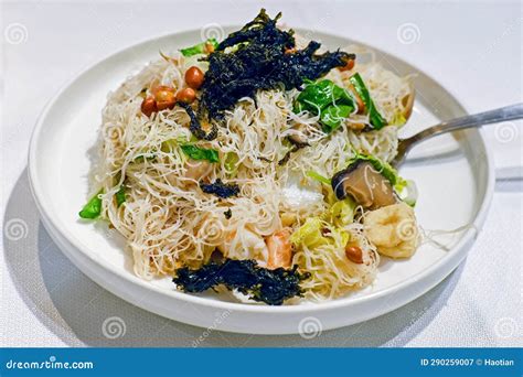 Fried Heng Hwa Style Bee Hoon Vermicelli Stock Image Image Of