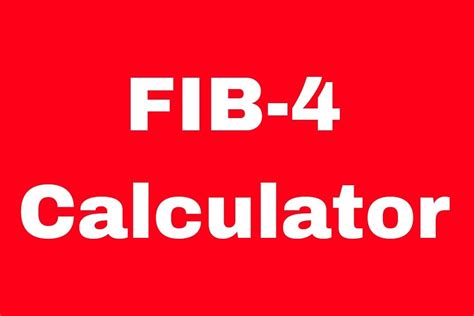 Fib 4 Calculator Online Liver Fibrosis Score Calculator Utrynew07