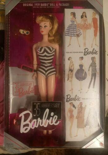 Original Vintage 1959 Barbie Doll Blonde 3770795731