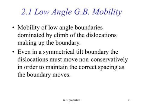 Ppt Grain Boundary Properties Energy Mobility Powerpoint