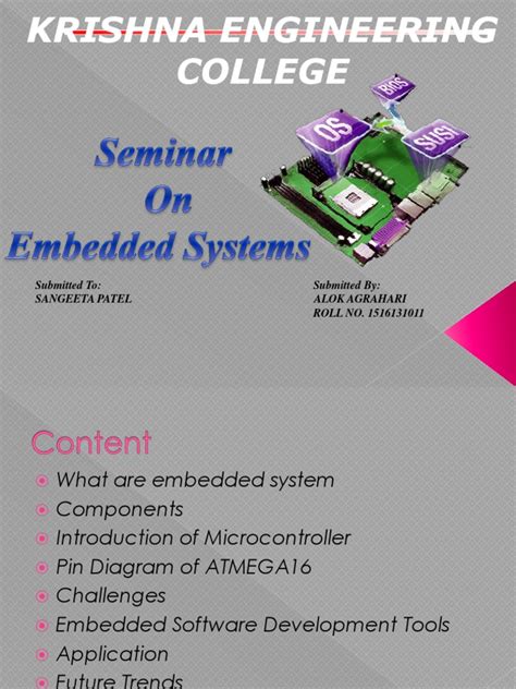 Embedded Systems Pptpptx Embedded System Microcontroller