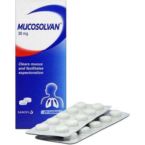 Cough Relief Tablet W Out Boxes Mucosolvan 30mg 10 T Cough And Cold Relief Clears Phlegm Mucus