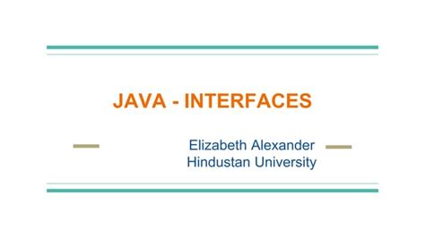 Java Interfaces Pptx