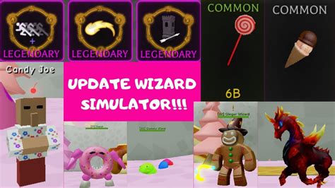 Update Candy Land Wizard Simulator Roblox Youtube
