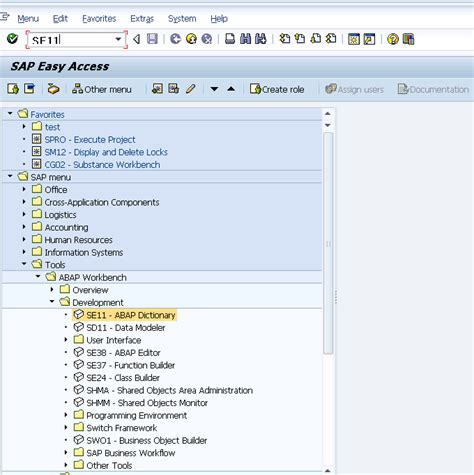 Sap Tech Data Element